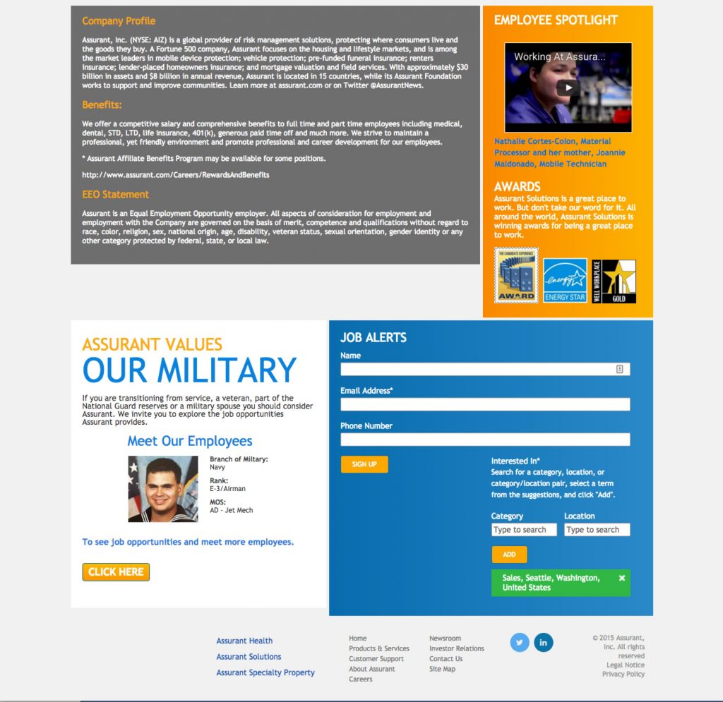 These Taleo-Based Job Descriptions by Assurant Got My Attention | Ongig ...