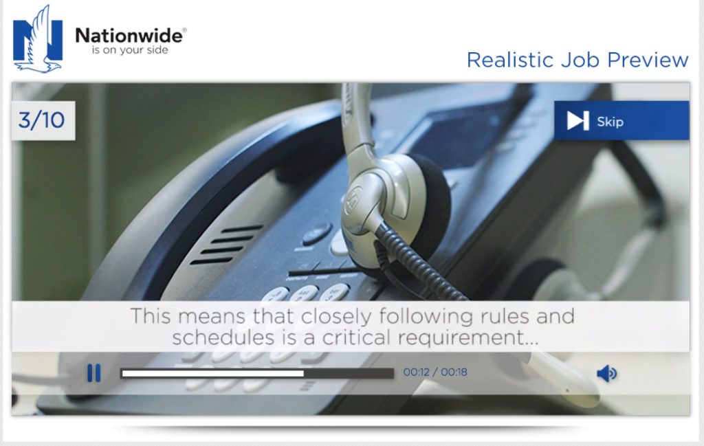 Realistic Job Previews From Nationwide | Ongig Blog