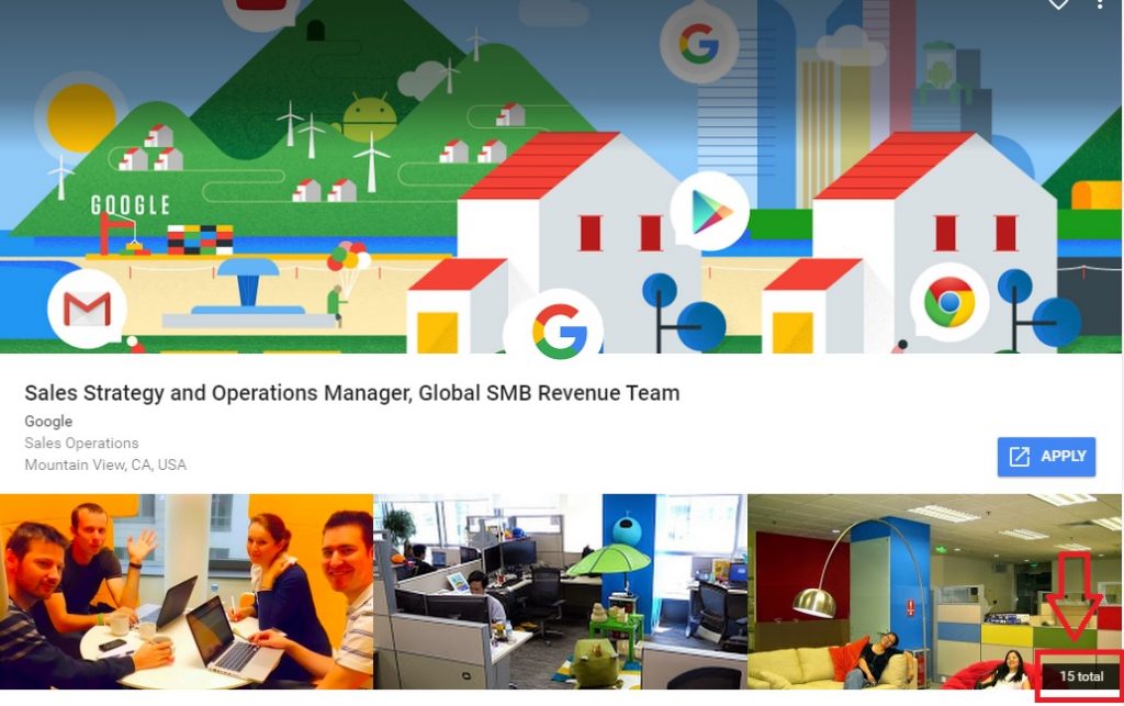 Google Now Shows 10 to 15 Pictures per Job Description | Ongig Blog
