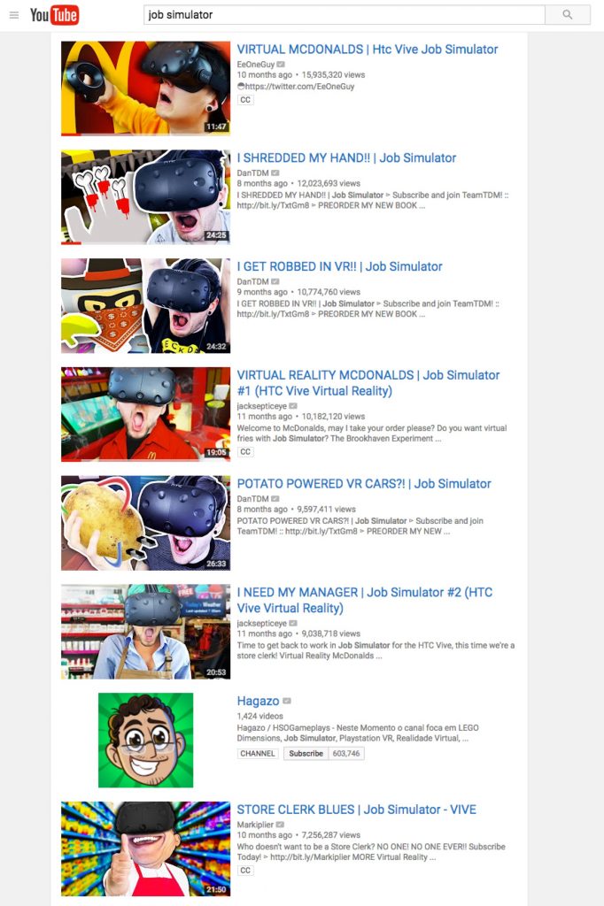 Job Simulator Game Reaches 200 Million Views on YouTube (in less than a ...