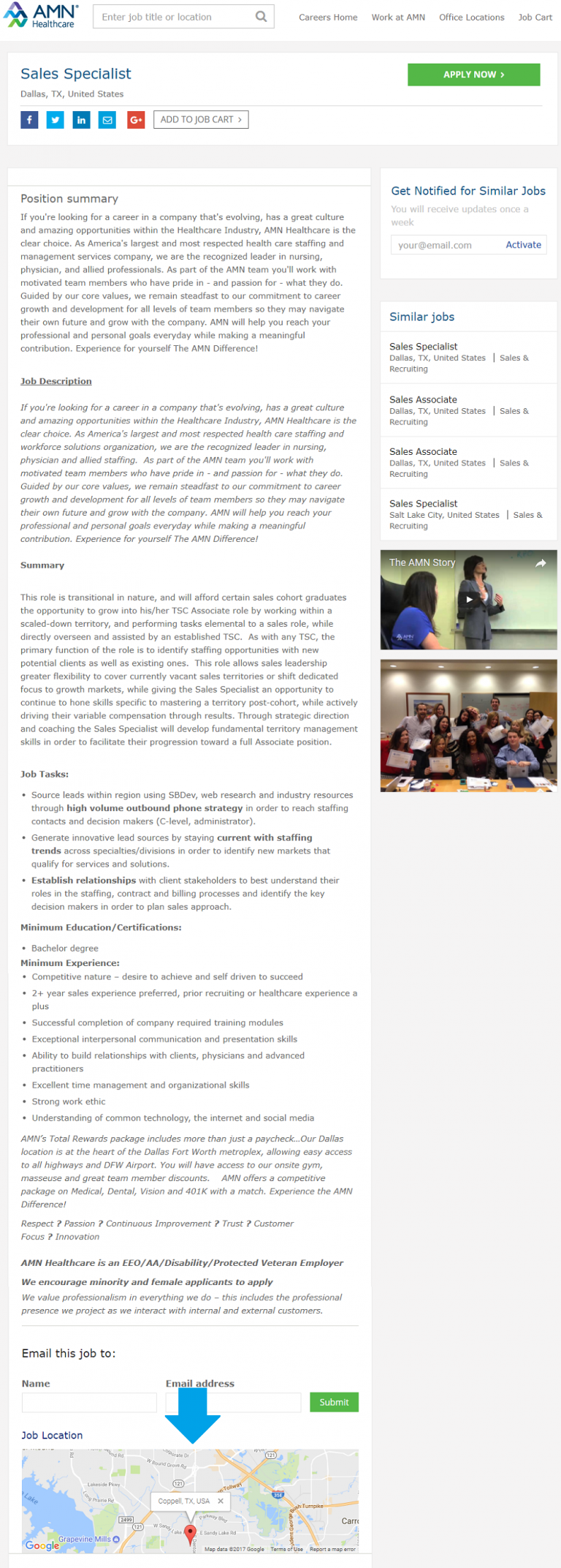 Big Employers Using Maps on Their Job Descriptions | Ongig Blog