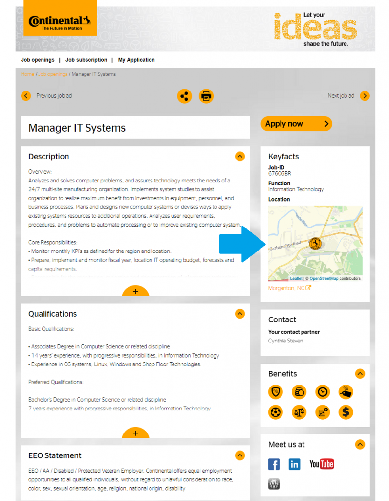 Big Employers Using Maps on Their Job Descriptions | Ongig Blog