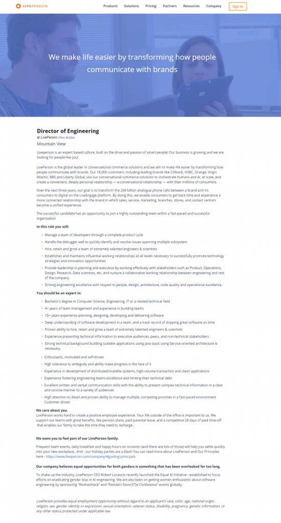 5 Examples of Greenhouse ATS Job Page Overlays | Ongig Blog