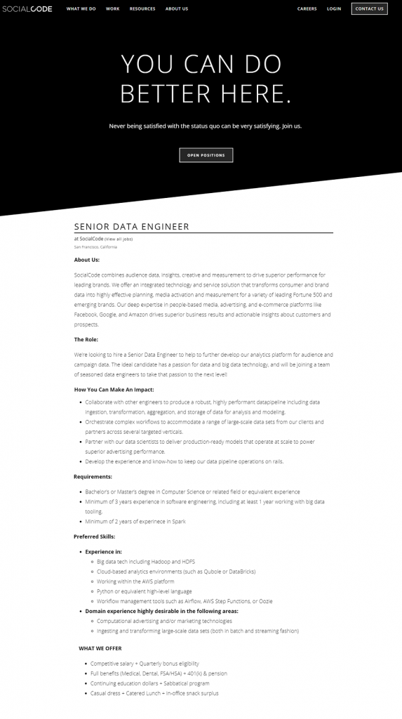 5 Examples of Greenhouse ATS Job Page Overlays | Ongig Blog