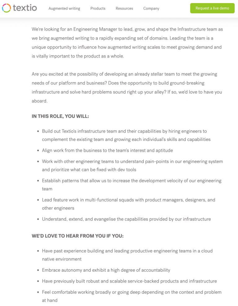 7 Examples of Well Written Job Descriptions [With Tips!] | Ongig Blog