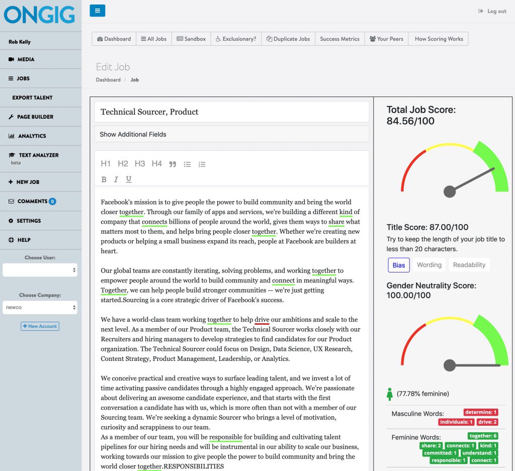 Top 10 Feminine-Biased Words Used in Job Descriptions | Ongig Blog
