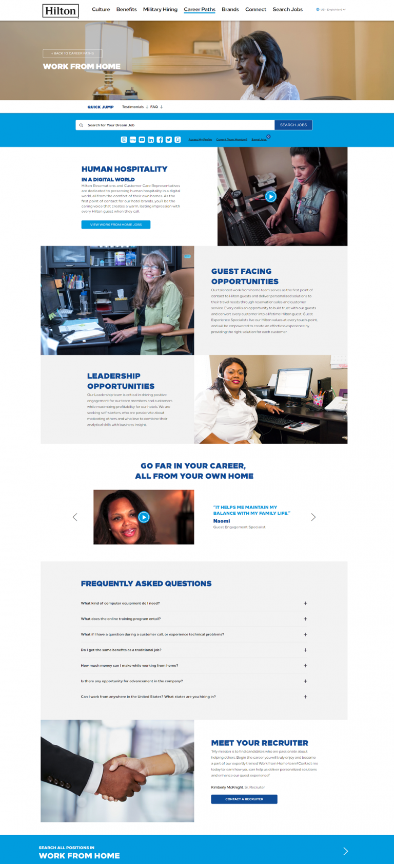 5 Examples of Engaging Top Work From Home Microsites | Ongig Blog