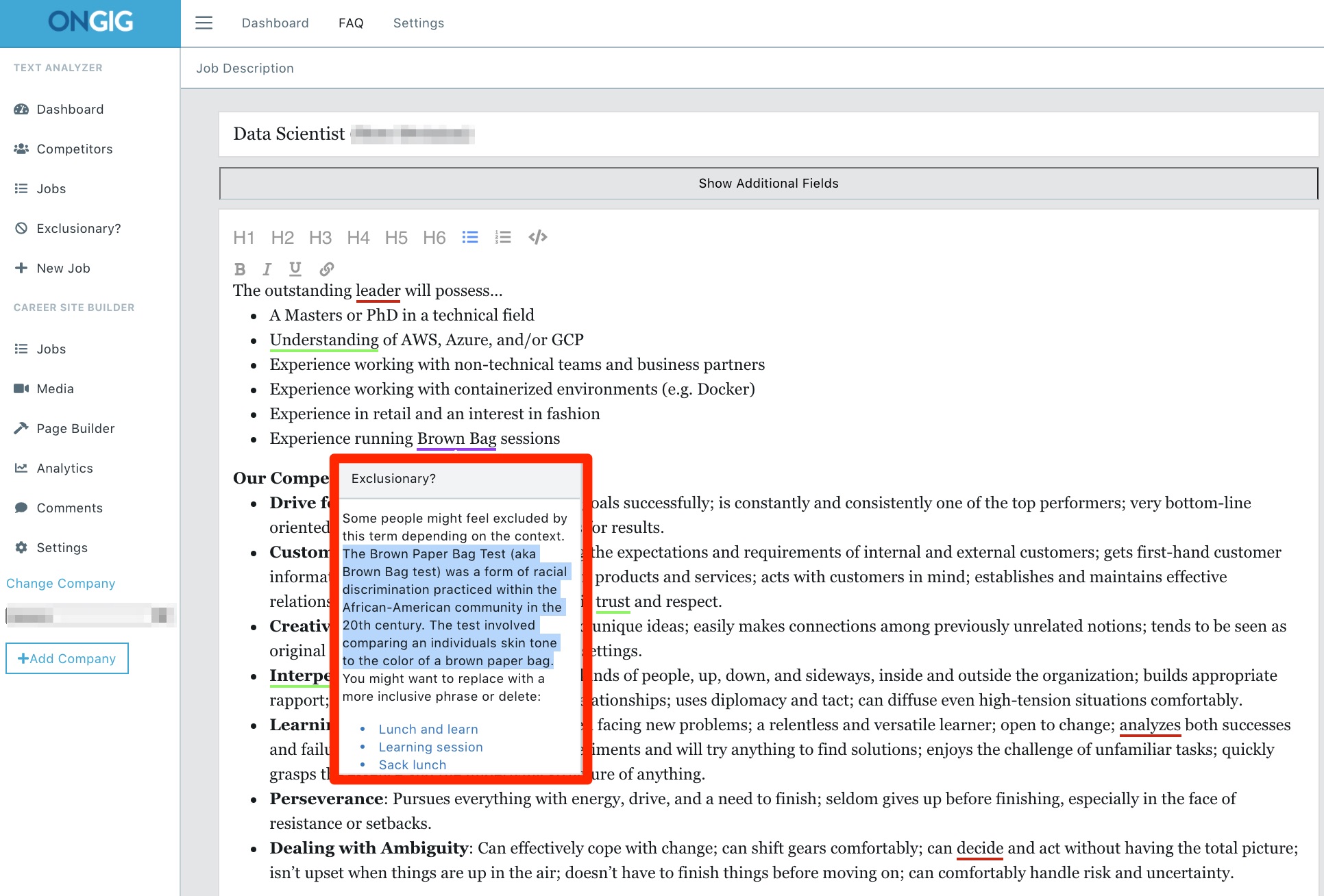 Top 10 Terms with Bias Toward POC [in Job Descriptions] | Ongig Blog