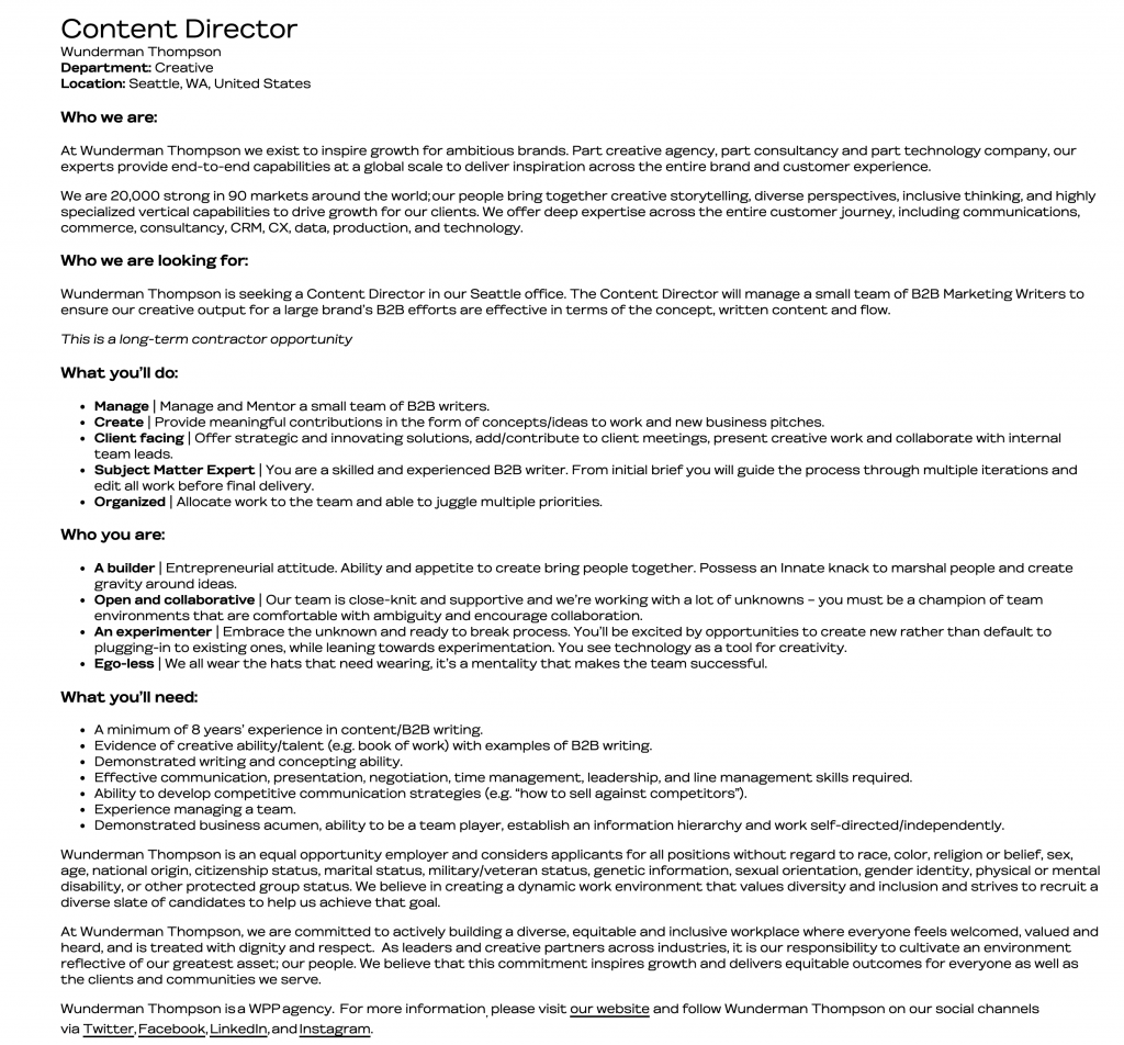 15 Examples of a Content Creator Job Description for 2024 | Ongig Blog