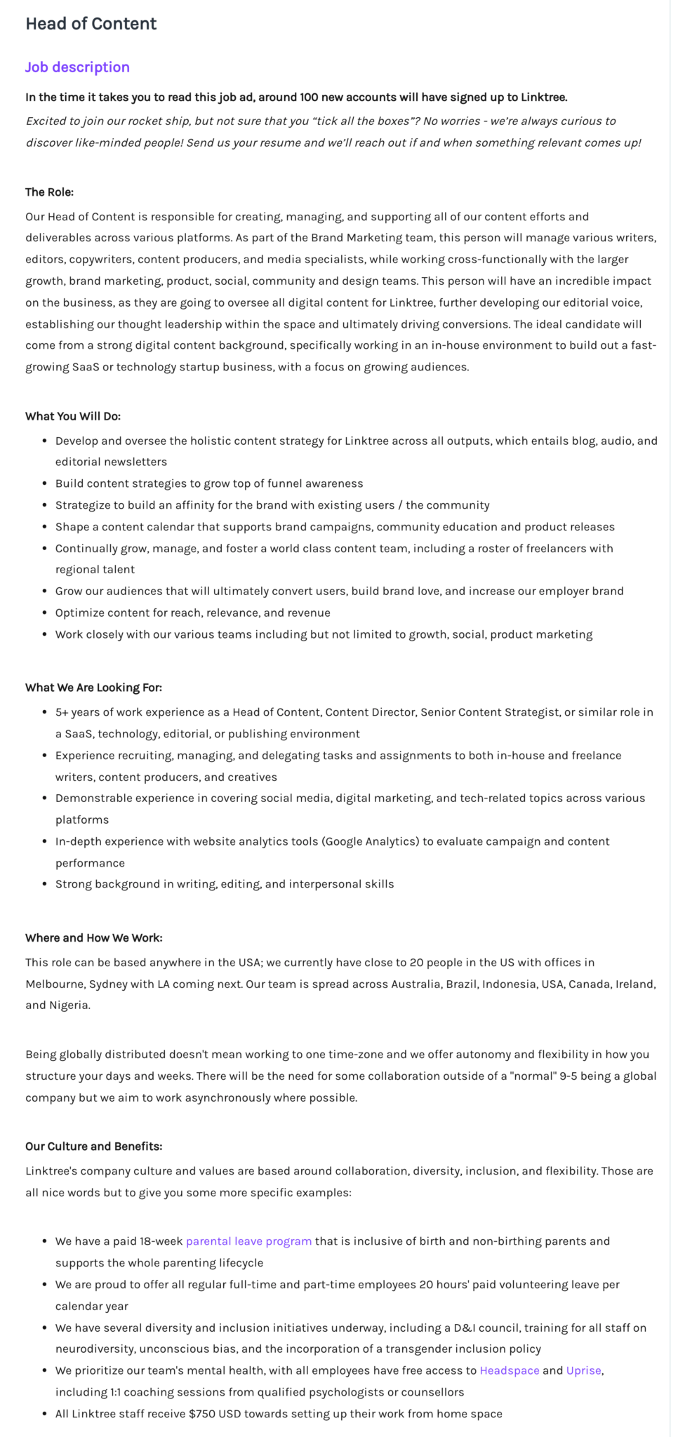 15 Examples of a Content Creator Job Description for 2024 | Ongig Blog