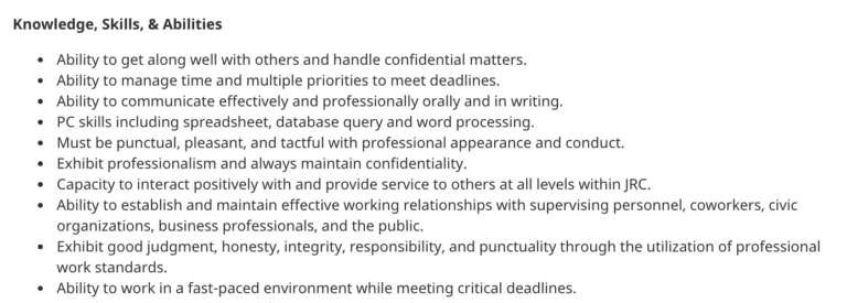 10 KSA Examples to use in Job Postings [+ a free template] | Ongig Blog