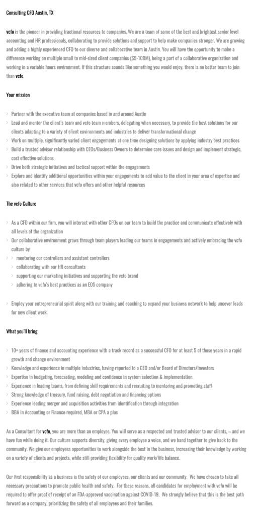 5 Examples of an “Executive” Job Description [+1 free template] | Ongig ...