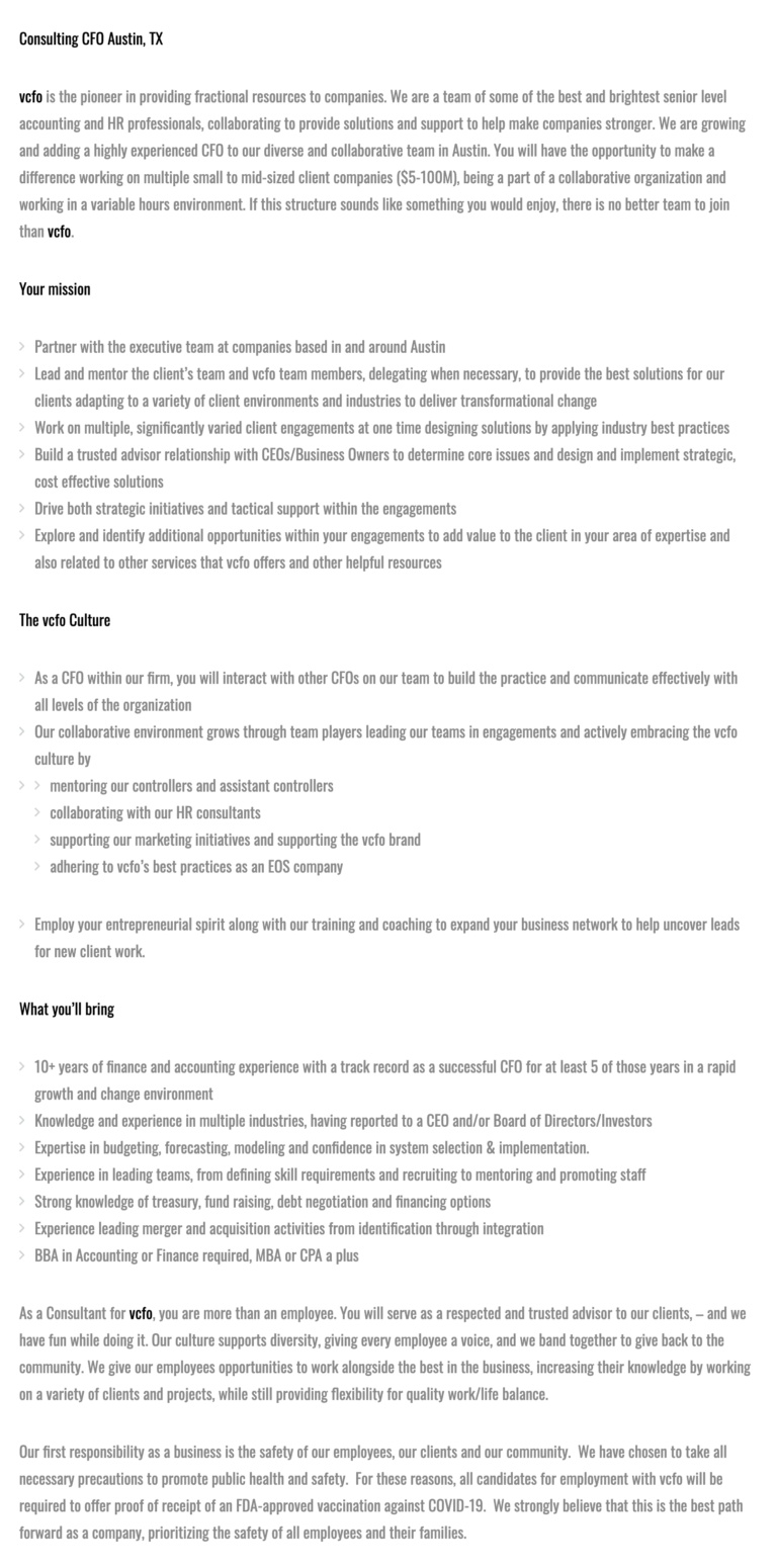 5 Examples of an “Executive” Job Description [+1 free template] | Ongig ...