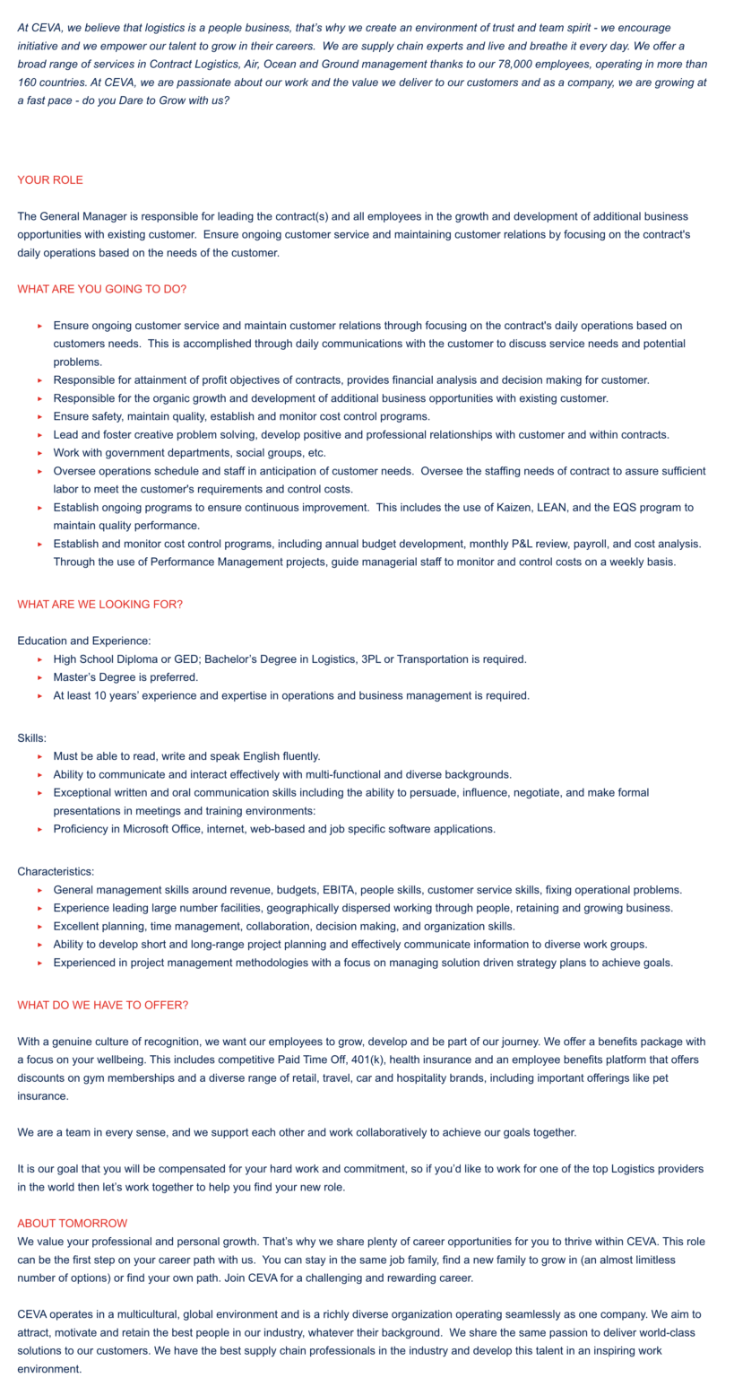 7 Examples of a Manager Job Description Template [+ 1 free to copy ...