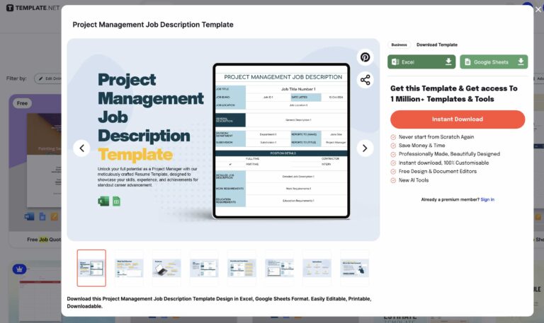 5 Examples of an Excel Job Description Template [+ free downloads ...