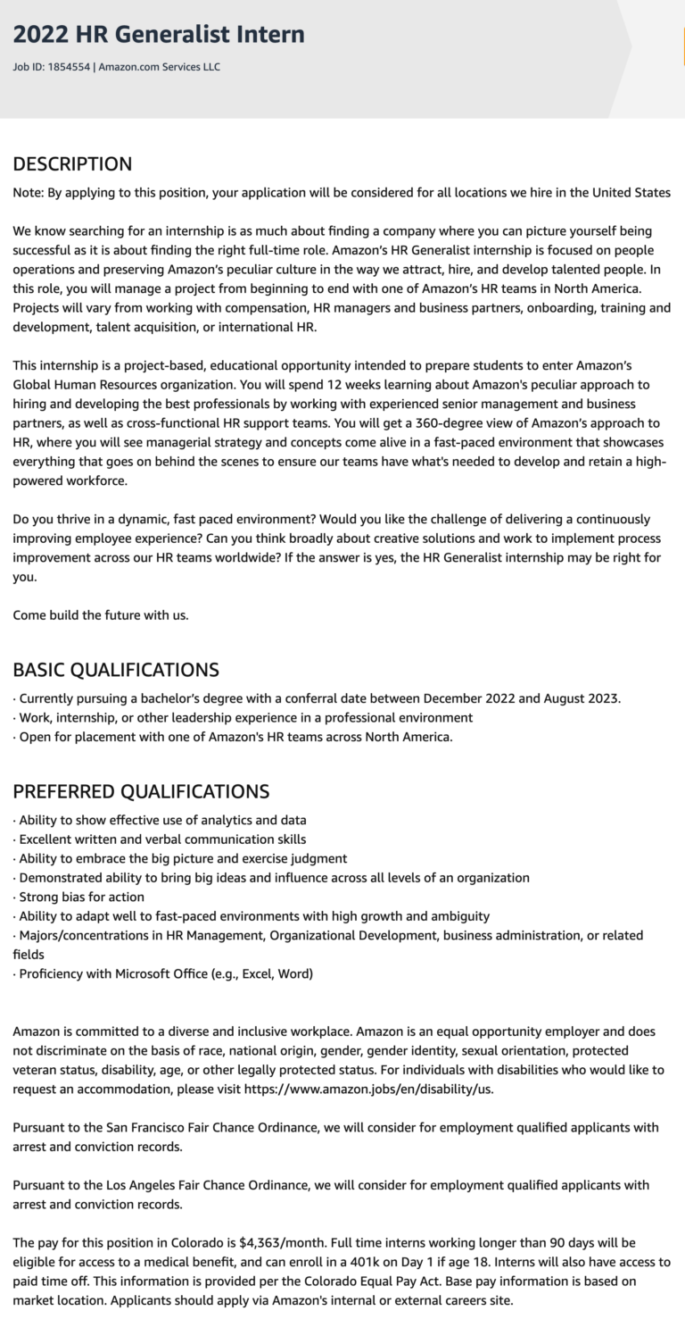 6 Intern Job Description Samples [+ a free template] | Ongig Blog