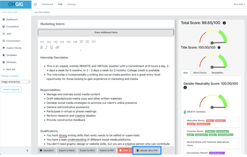 10+ Free Job Description Template for Word Examples