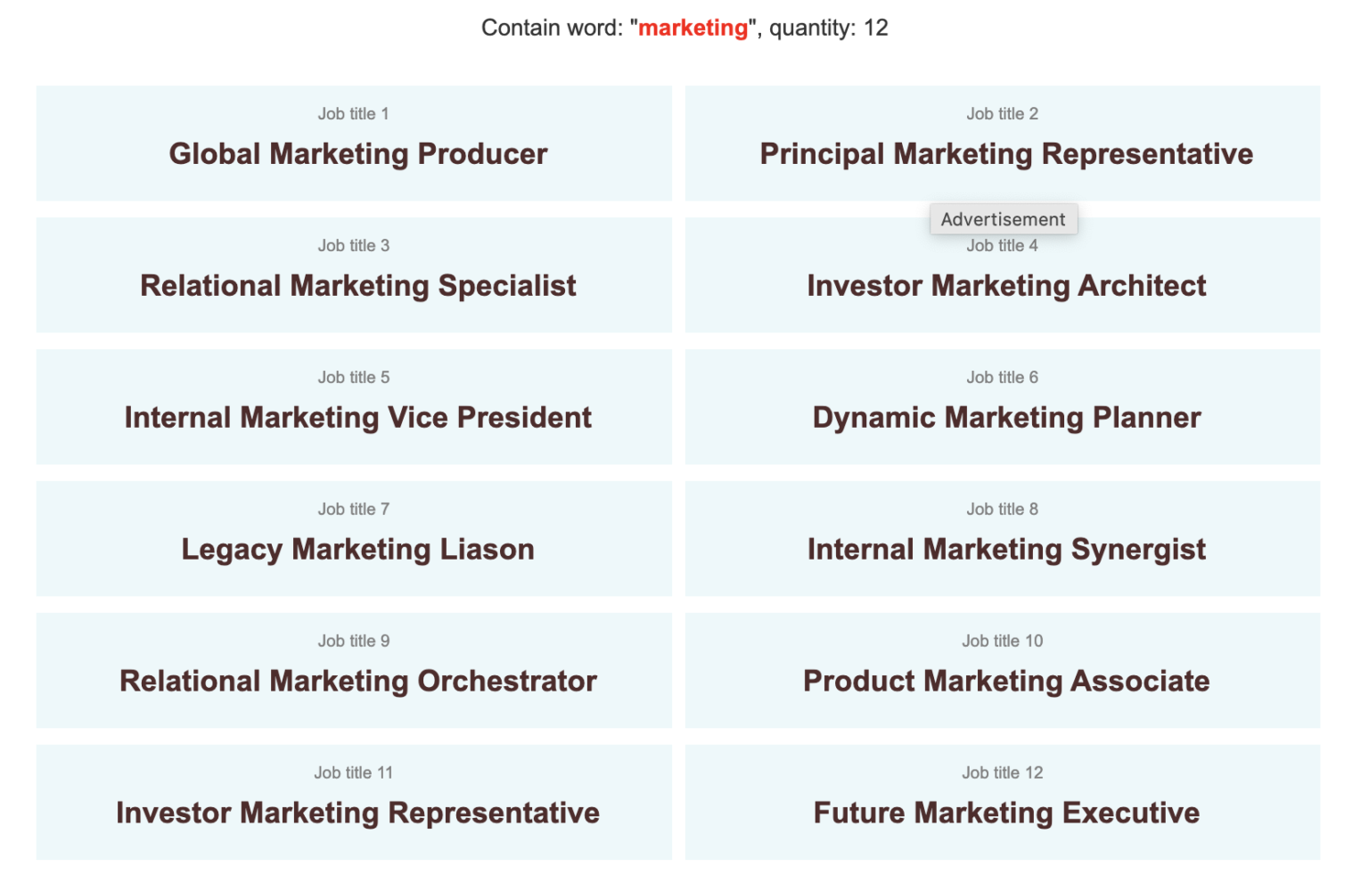 5+ Examples of a Job Title Generator | Ongig Blog