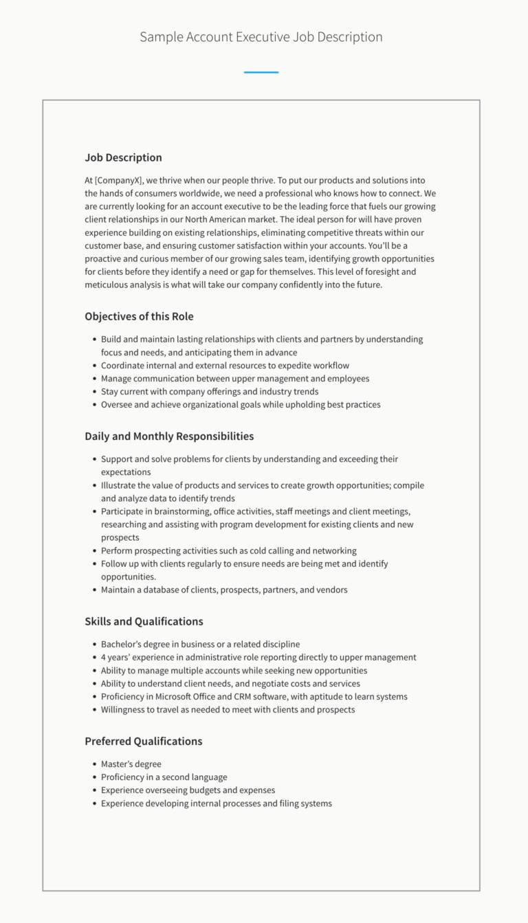8 Helpful Free Job Description Sample Templates | Ongig Blog