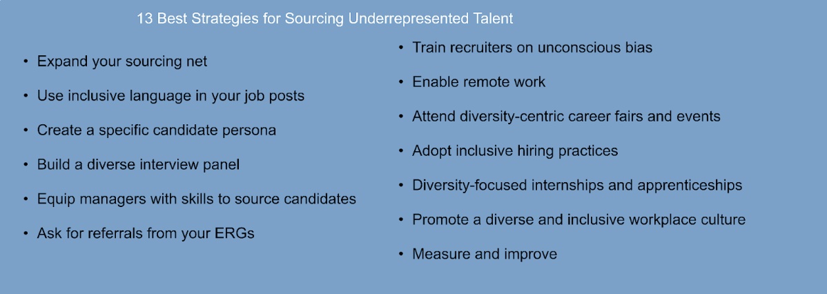 13 Best Strategies for Sourcing Underrepresented Talent | Ongig Blog