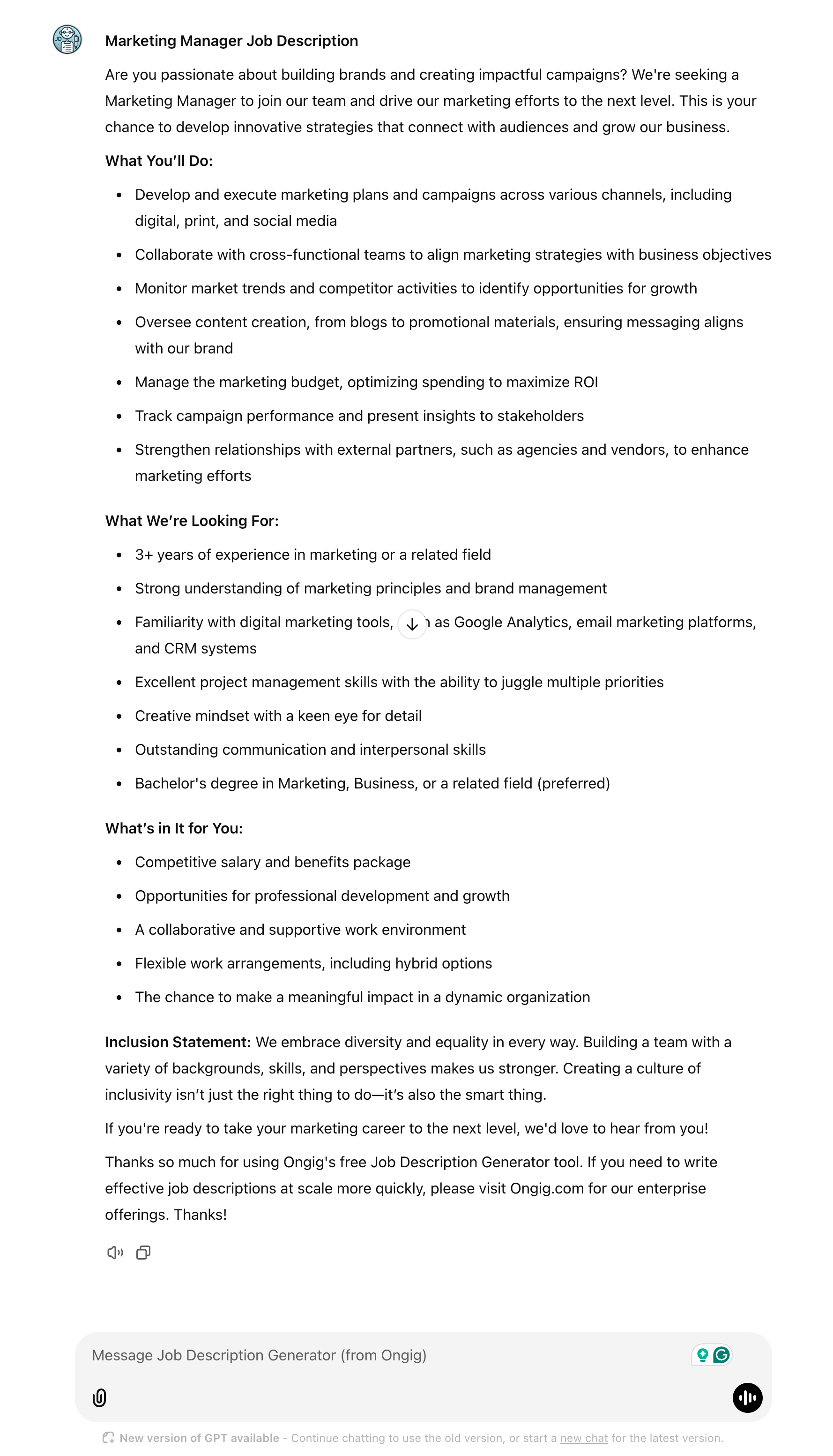 I Tested 5 Free AI Job Description Generators in the GPT Store (and ...