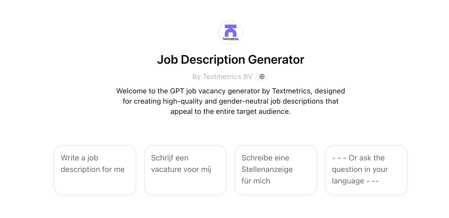 I Tested 5 Free AI Job Description Generators in the GPT Store (and ...