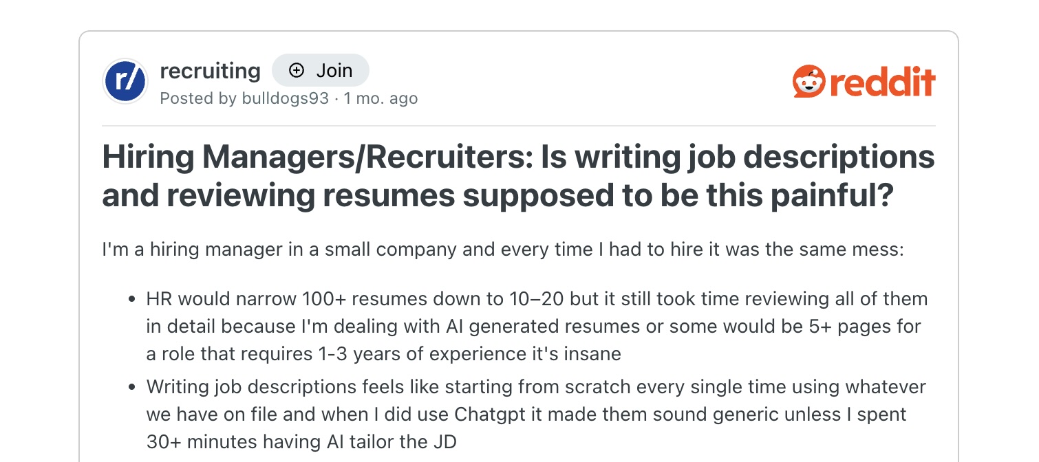 Reddit Job Description Woes: Why Hiring Still Feels Like Duct Tape ...